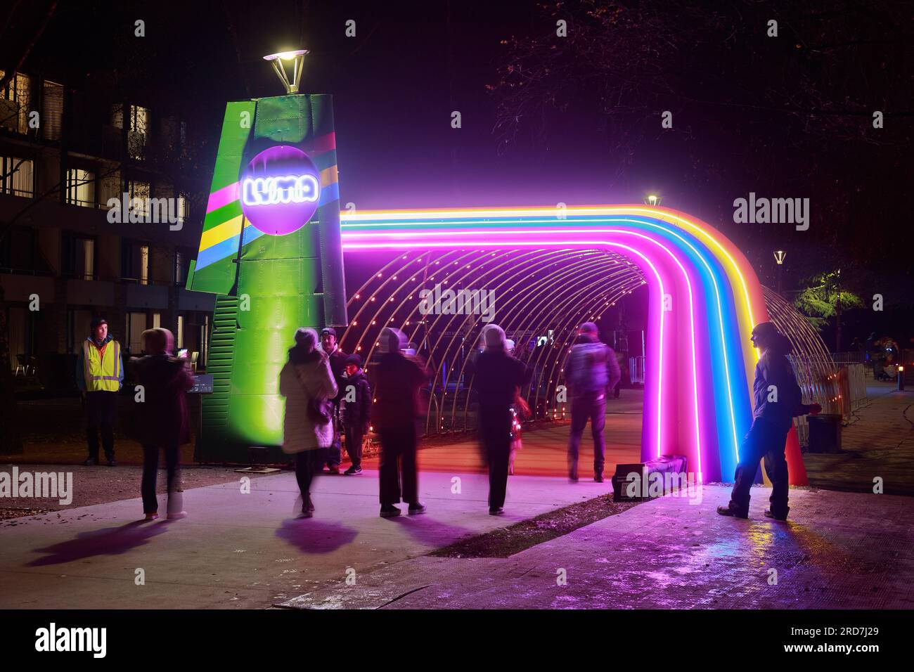 Light tunnel and festival hi-res stock photography and images - Alamy