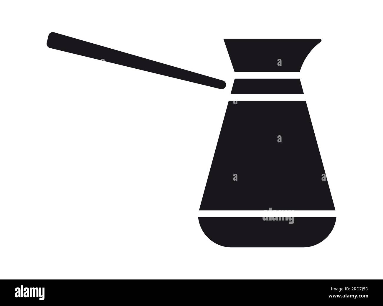 Coffee pot on white background. Isolated illustration Stock Photo - Alamy