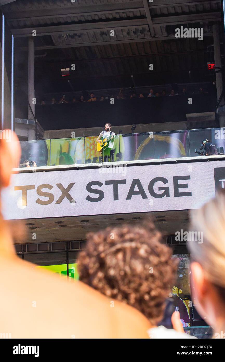 Usa, New York, USA. 19th July, 2023. (NEW) Post Malone Performing live ...