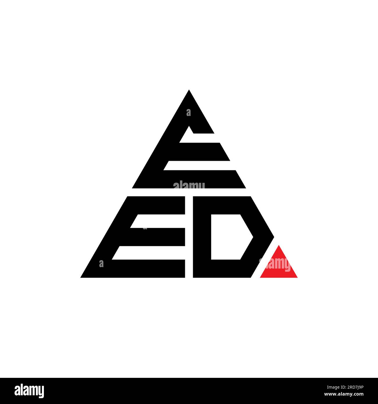EED triangle letter logo design with triangle shape. EED triangle logo ...