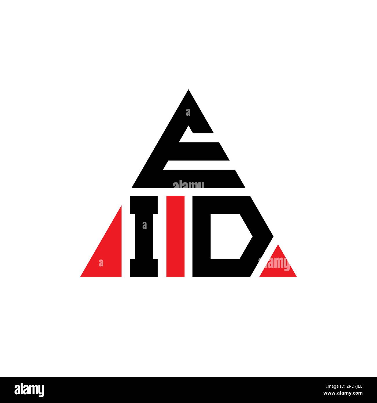 EID triangle letter logo design with triangle shape. EID triangle logo ...