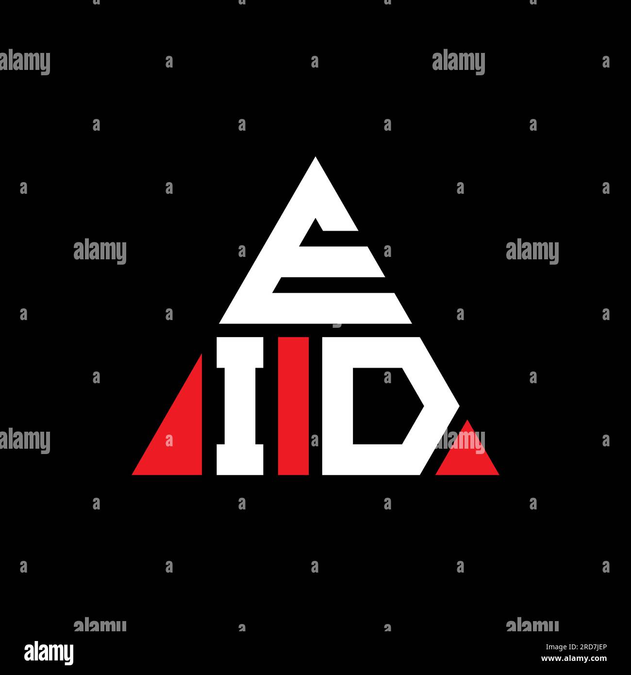EID triangle letter logo design with triangle shape. EID triangle logo ...