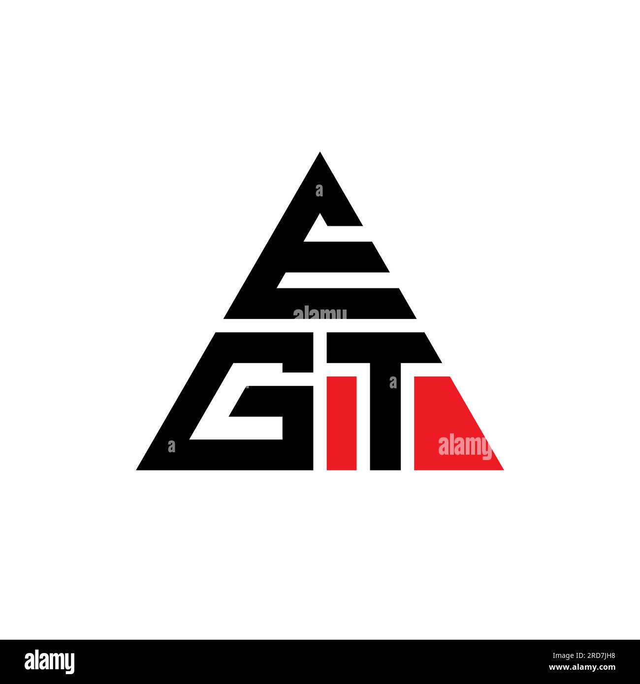 EGT triangle letter logo design with triangle shape. EGT triangle logo ...