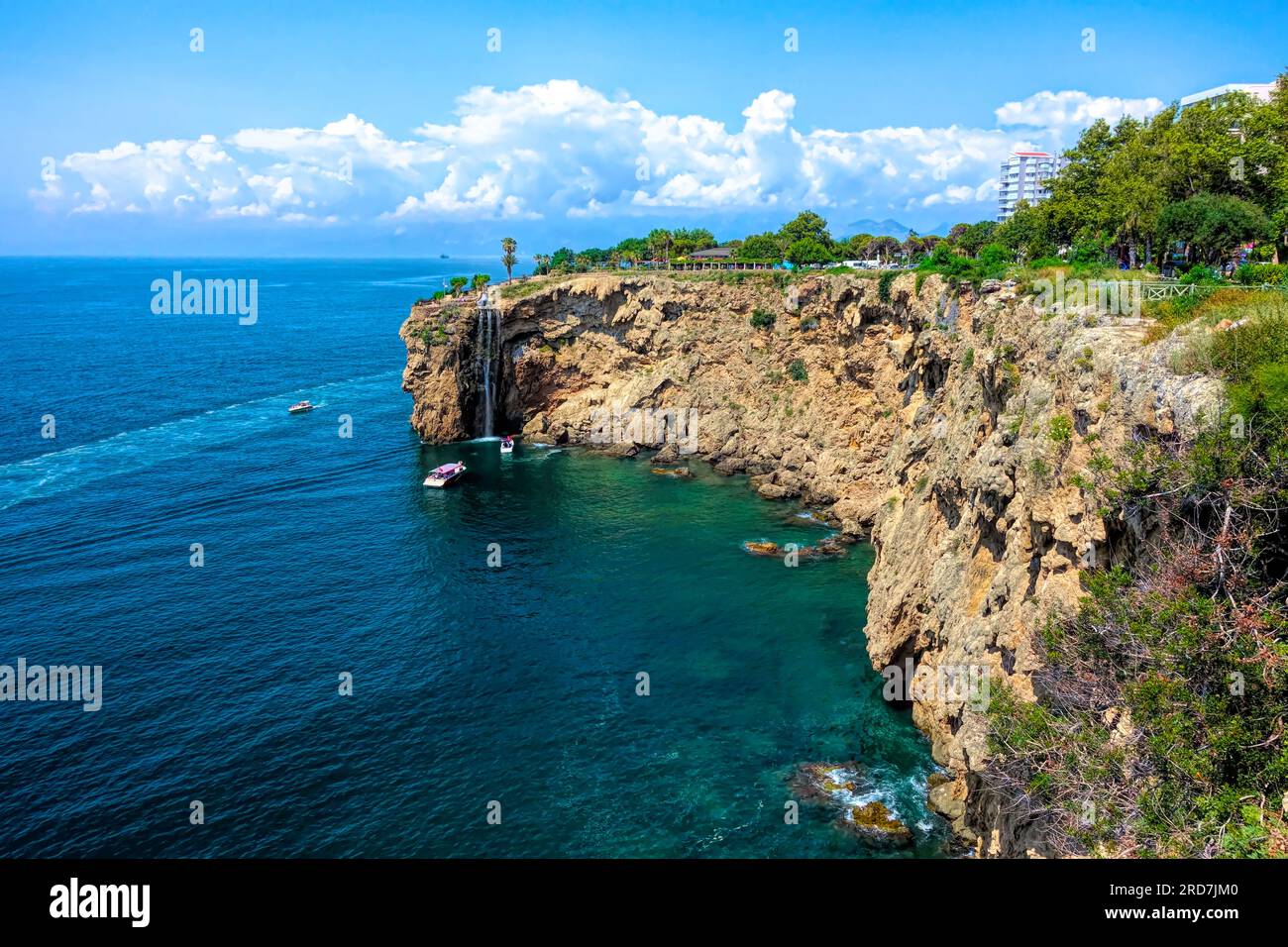 Mediterranean water of antalya turkey rocky cliffs hi-res stock ...