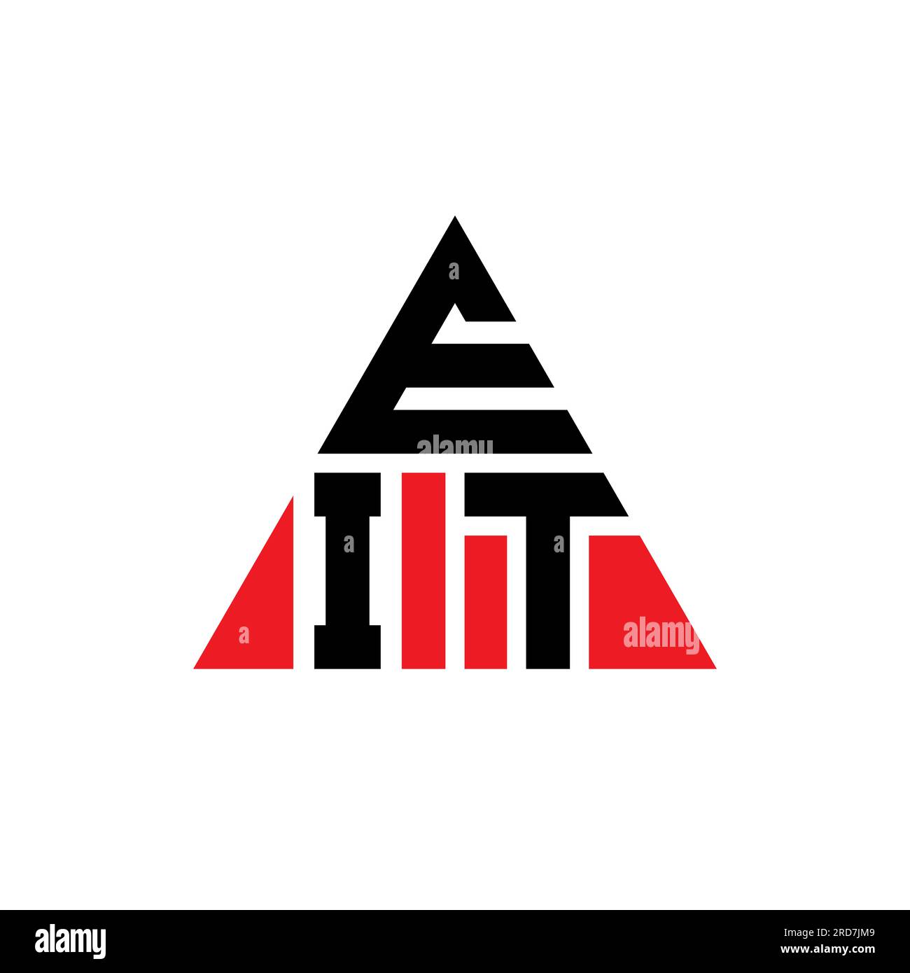 EIT triangle letter logo design with triangle shape. EIT triangle logo design monogram. EIT ...