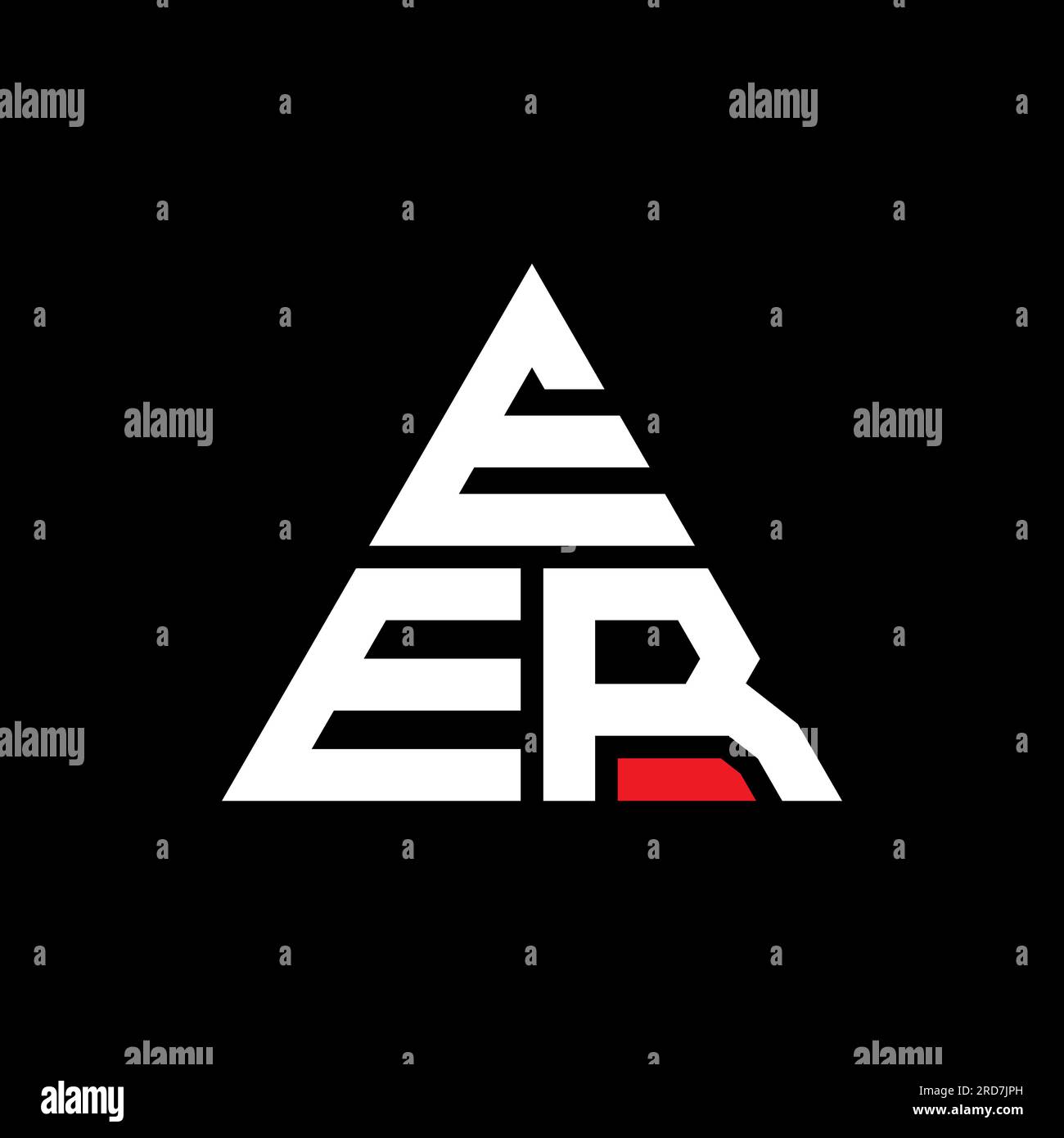 EER triangle letter logo design with triangle shape. EER triangle logo ...