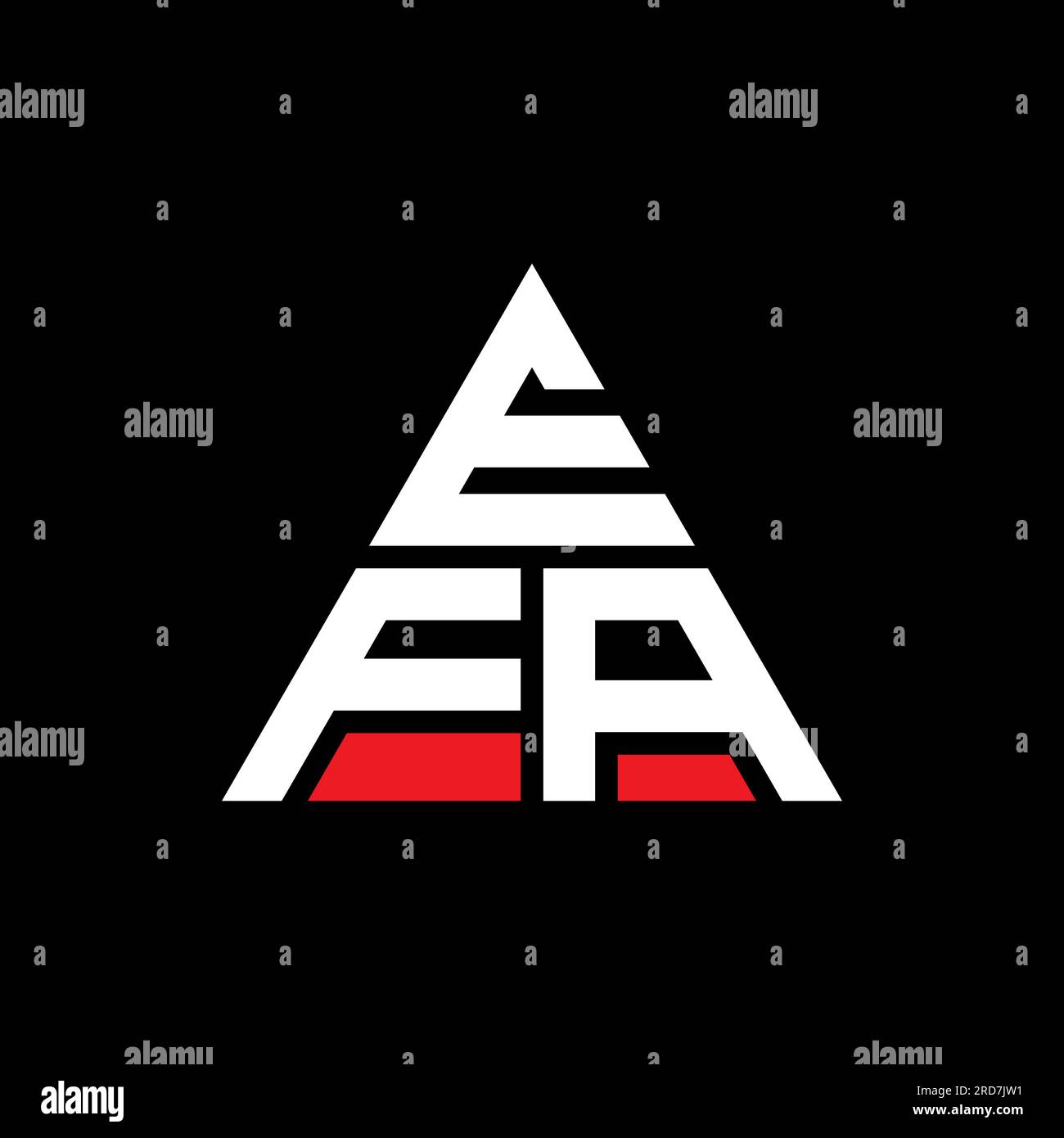 EFA triangle letter logo design with triangle shape. EFA triangle logo ...