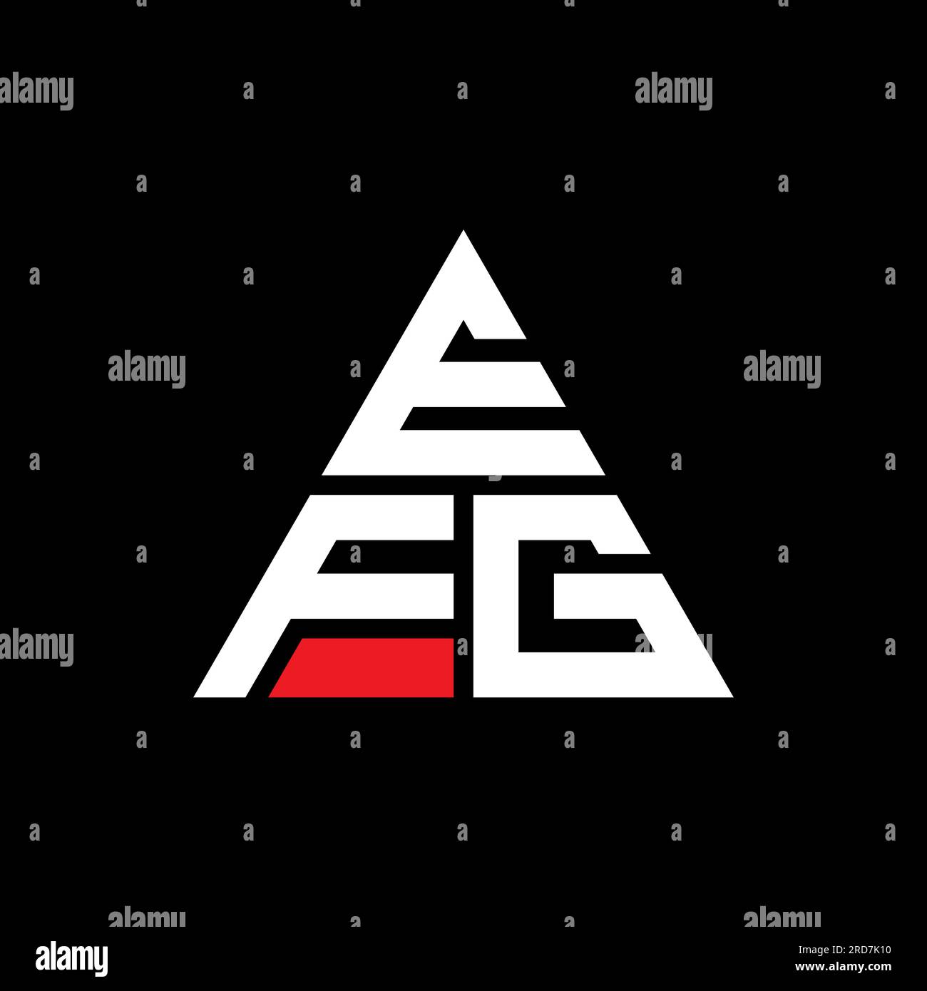 EFG triangle letter logo design with triangle shape. EFG triangle logo design monogram. EFG ...