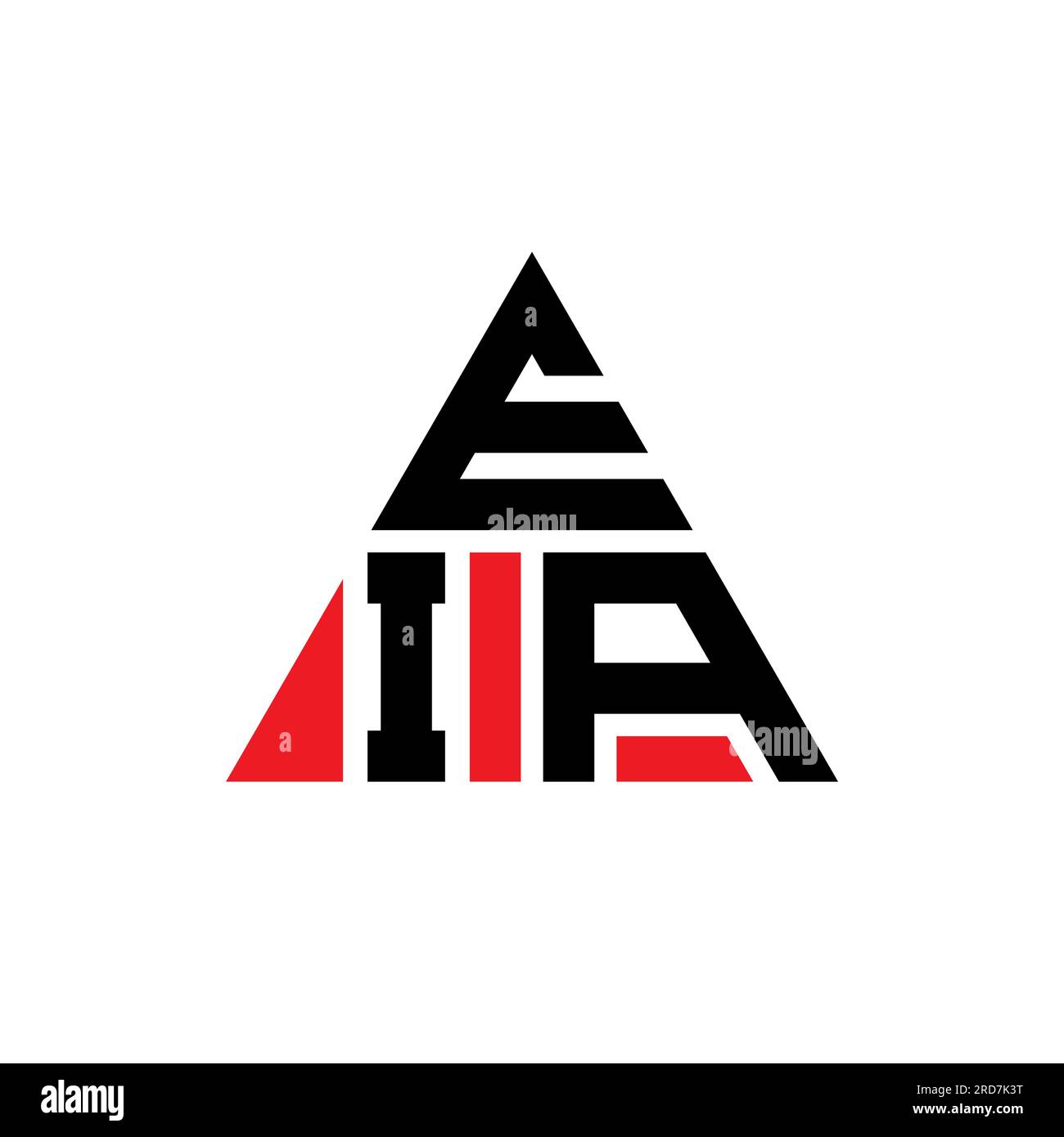 EIA triangle letter logo design with triangle shape. EIA triangle logo ...