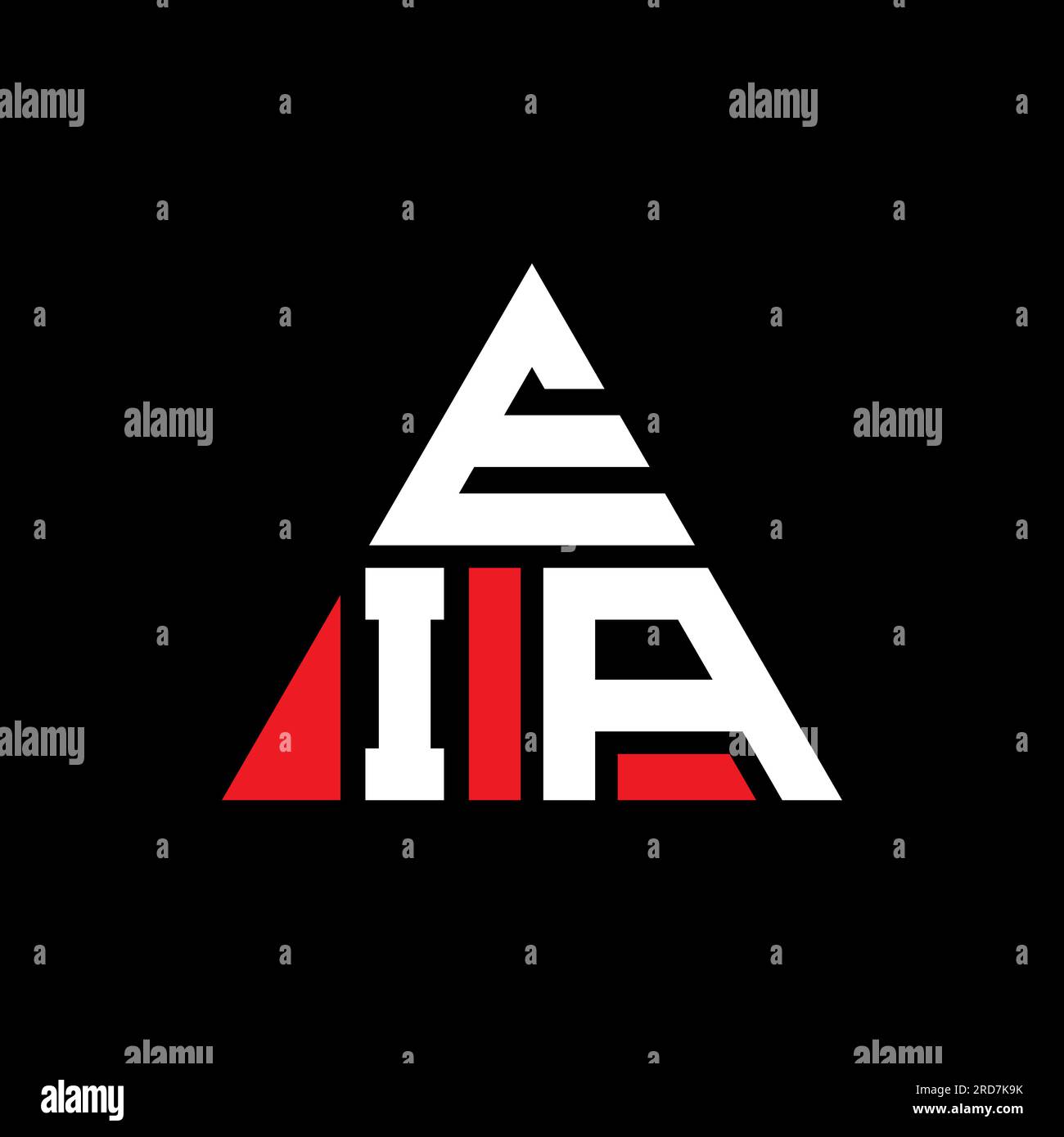 EIA triangle letter logo design with triangle shape. EIA triangle logo ...