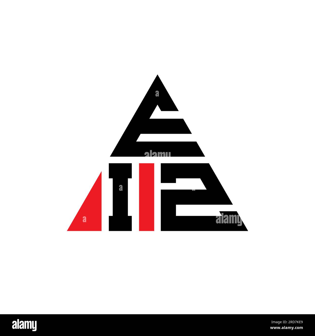 EIZ triangle letter logo design with triangle shape. EIZ triangle logo ...