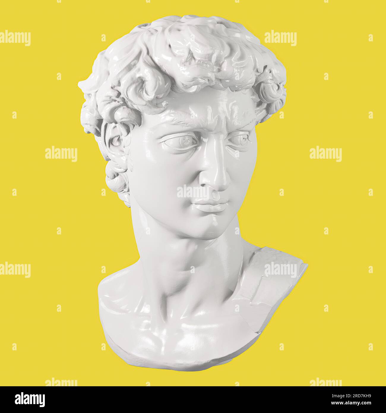 David statue on isolated background. 3d rendering Stock Photo - Alamy
