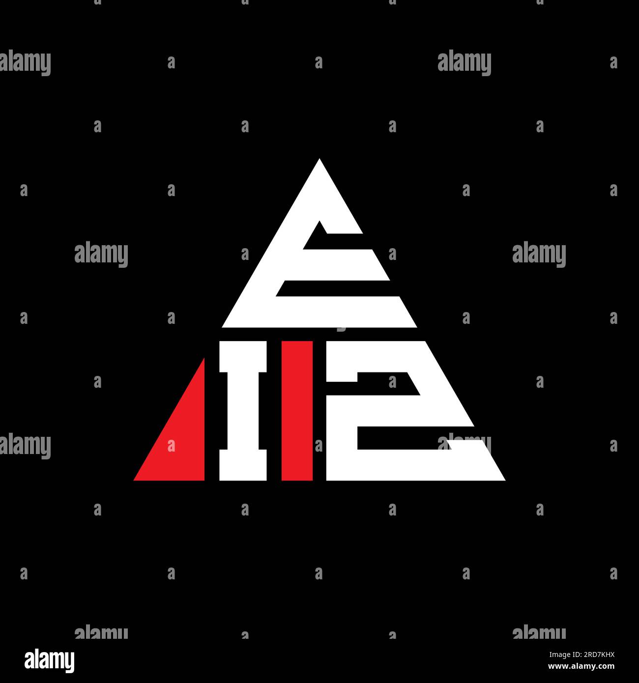 EIZ triangle letter logo design with triangle shape. EIZ triangle logo ...