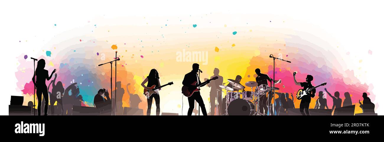 Pink project concert Stock Vector Images - Alamy