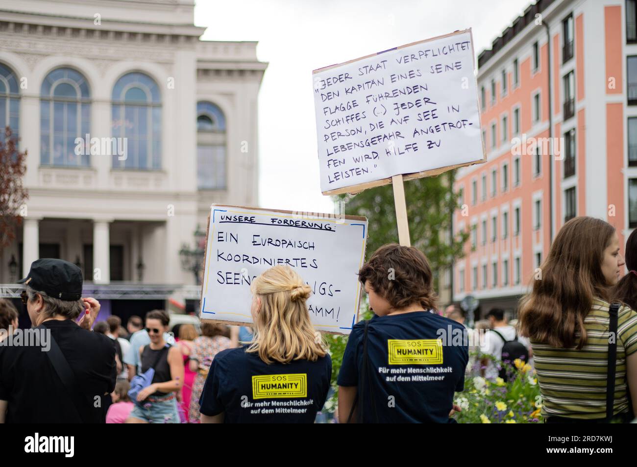Munich, Germany. 16th July, 2023. 1342 people joined the Remain Open ...