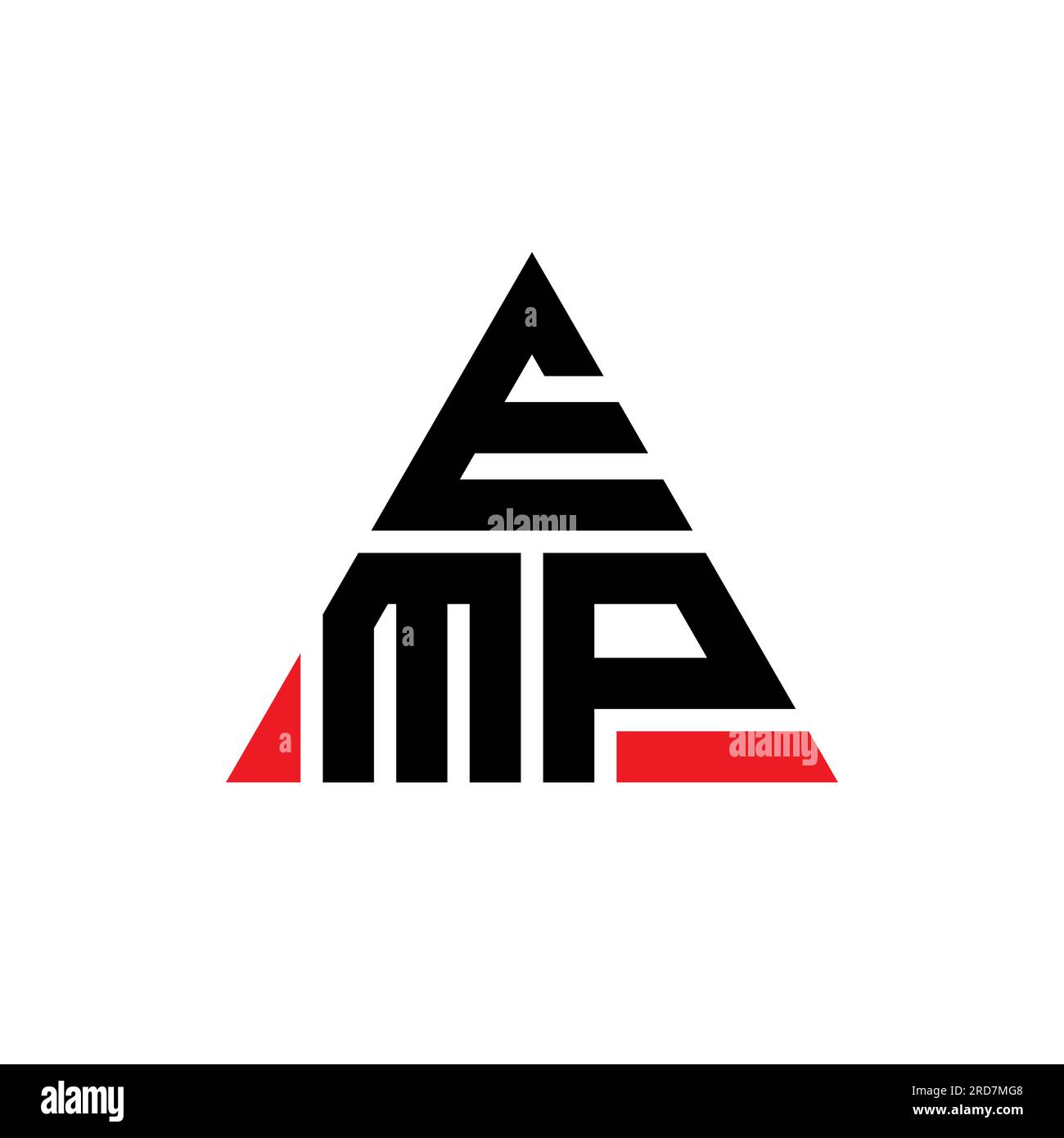 EMP triangle letter logo design with triangle shape. EMP triangle logo ...