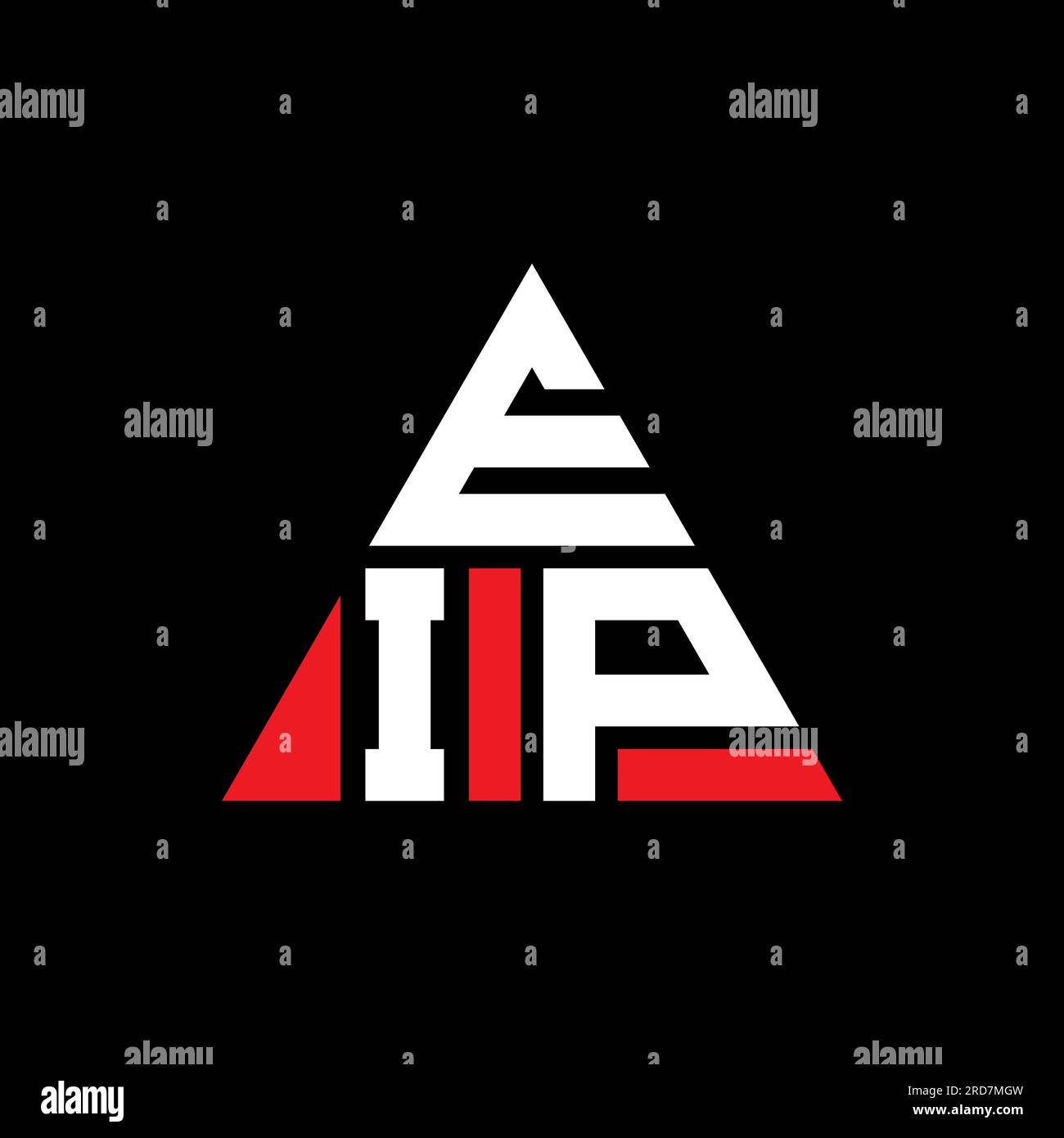 EIP triangle letter logo design with triangle shape. EIP triangle logo ...