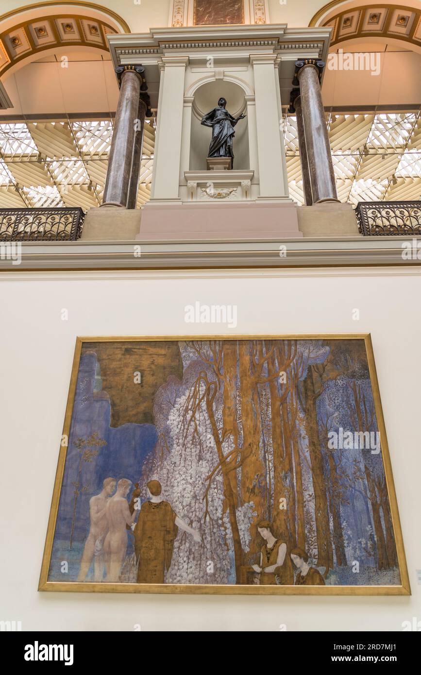 Constant Montald Painting in the foyer, Royal Museums of Fine Arts of ...