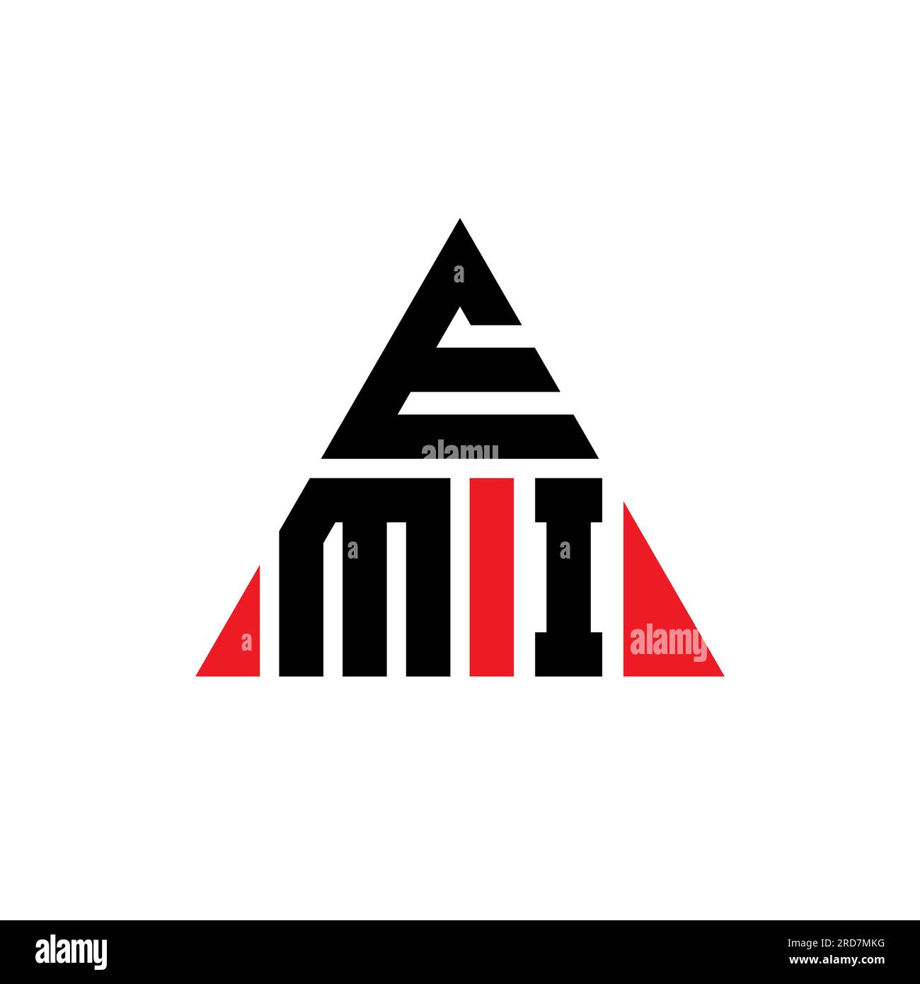 EMI triangle letter logo design with triangle shape. EMI triangle logo ...