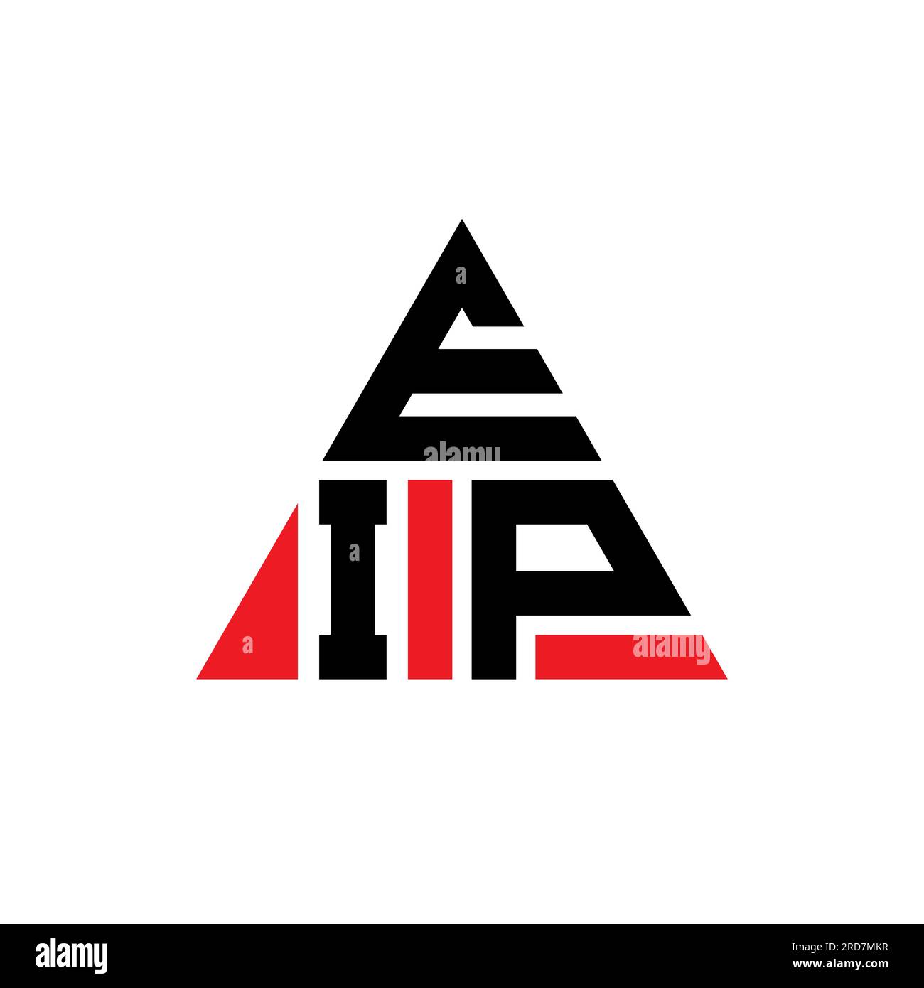EIP triangle letter logo design with triangle shape. EIP triangle logo ...