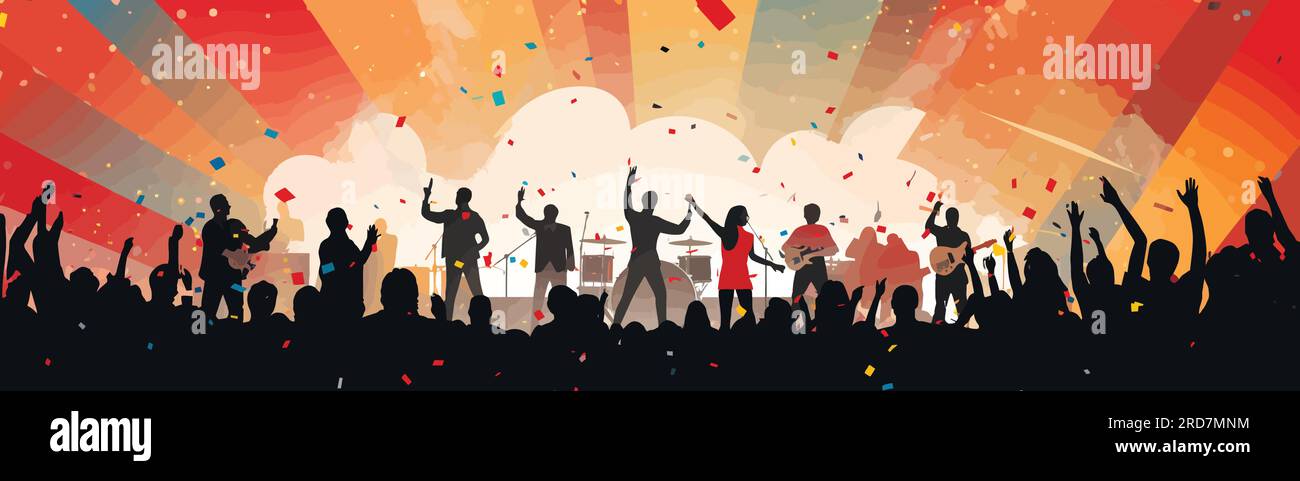 Pink project concert Stock Vector Images - Alamy