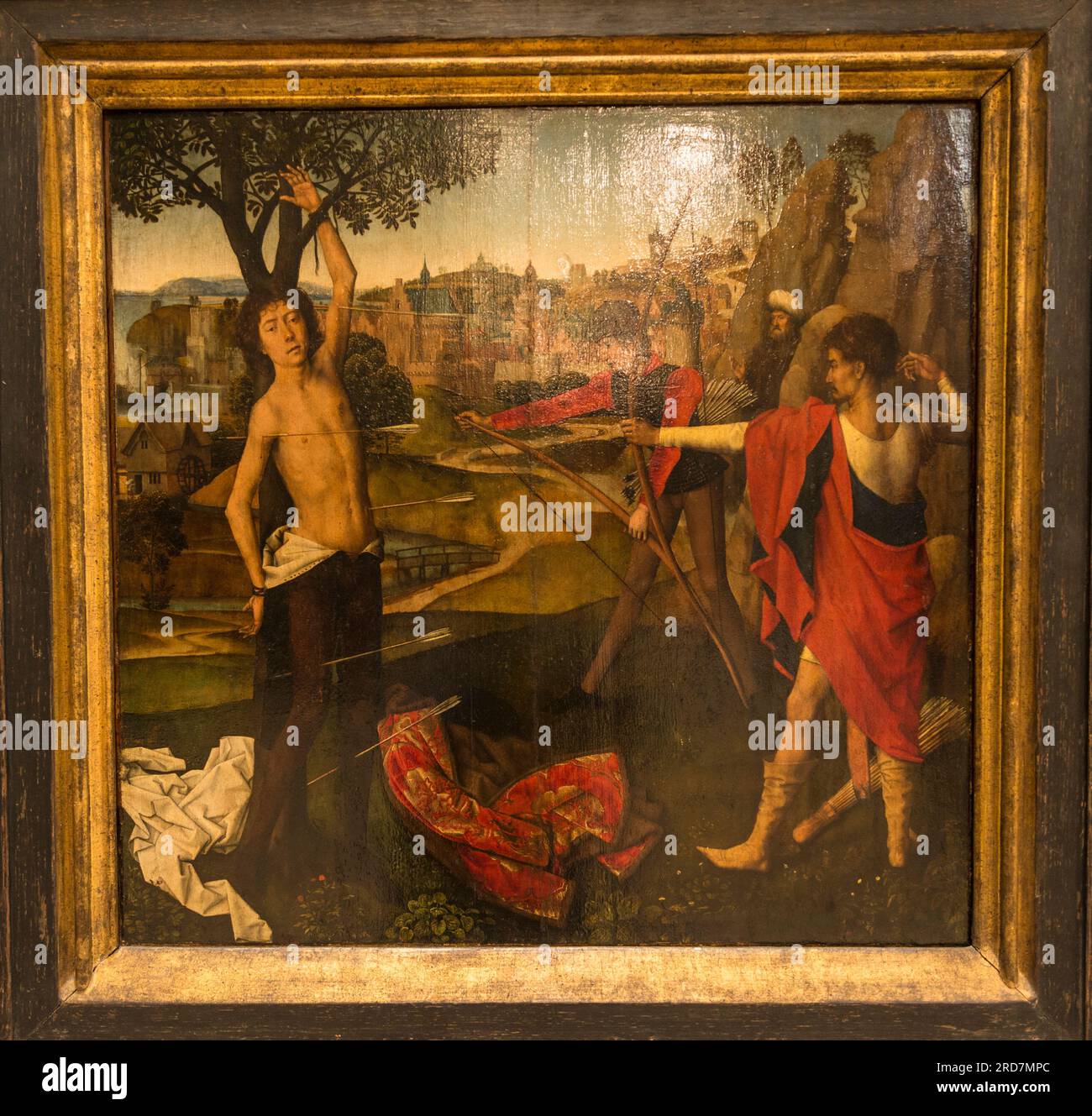 Hans Memling painting Martyrdom of St Sebastian, Old Masters Museum ...