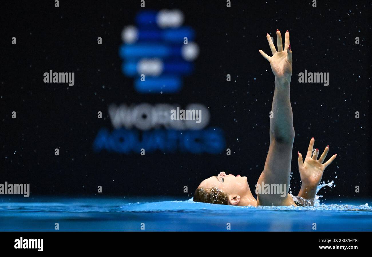 Fukuoka, Japan. 19th July, 2023. Kate Shortman of Britain competes ...