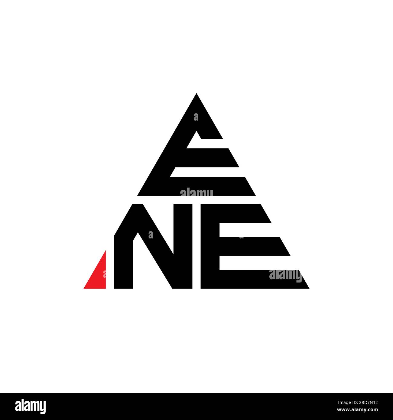 ENE triangle letter logo design with triangle shape. ENE triangle logo ...