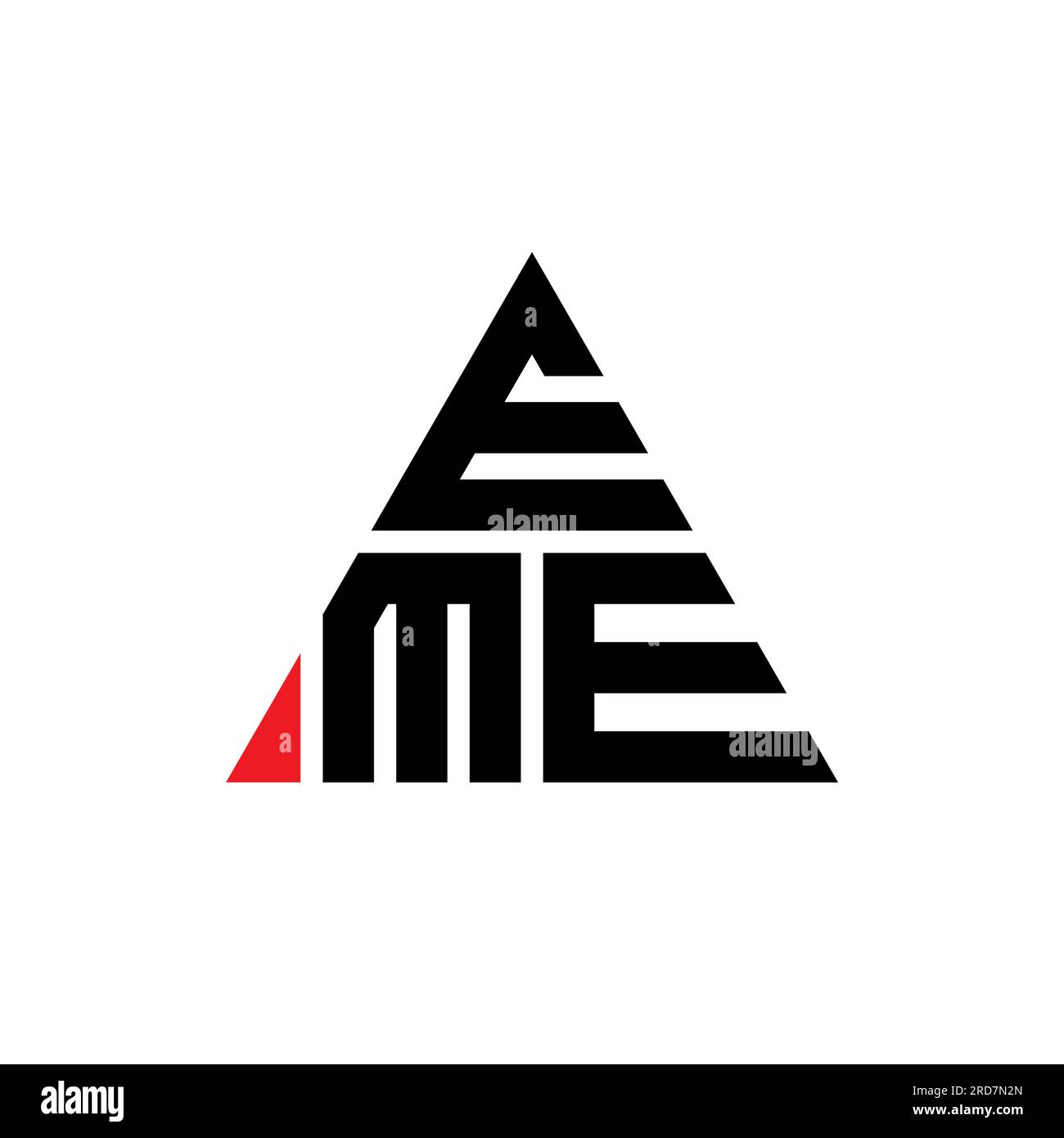 EME triangle letter logo design with triangle shape. EME triangle logo ...