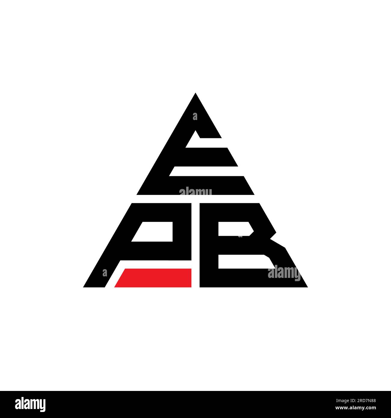 EPB triangle letter logo design with triangle shape. EPB triangle logo ...