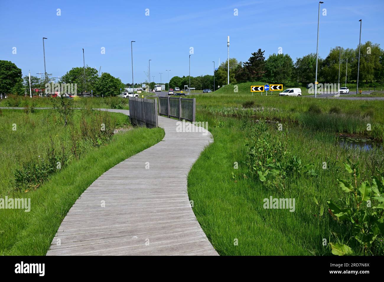 A Small Nature Reserve Beside Merlin Road At Cribbs Causeway Bristol