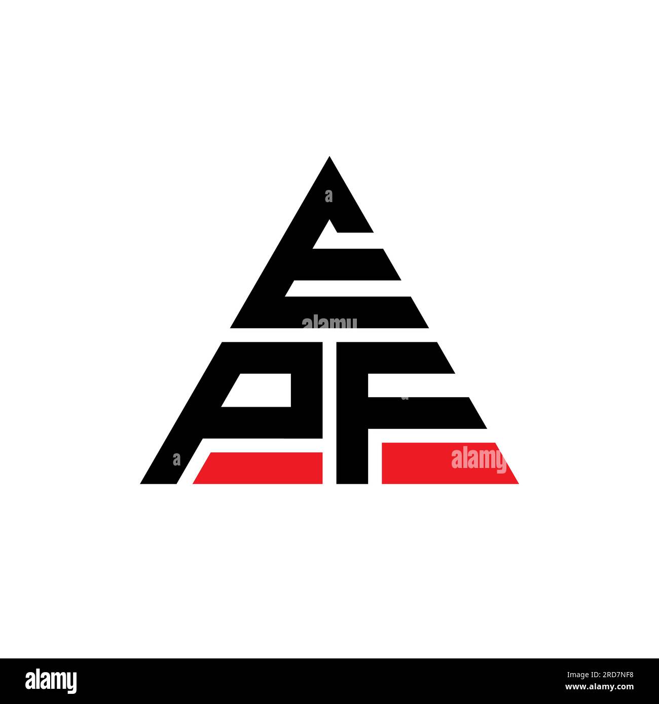 EPF triangle letter logo design with triangle shape. EPF triangle logo ...