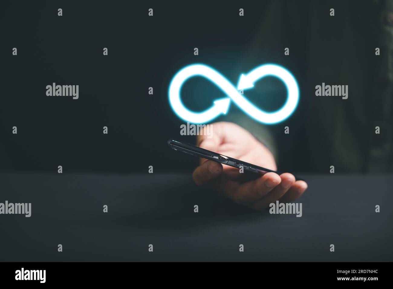 Digital infinity symbol hi-res stock photography and images - Alamy