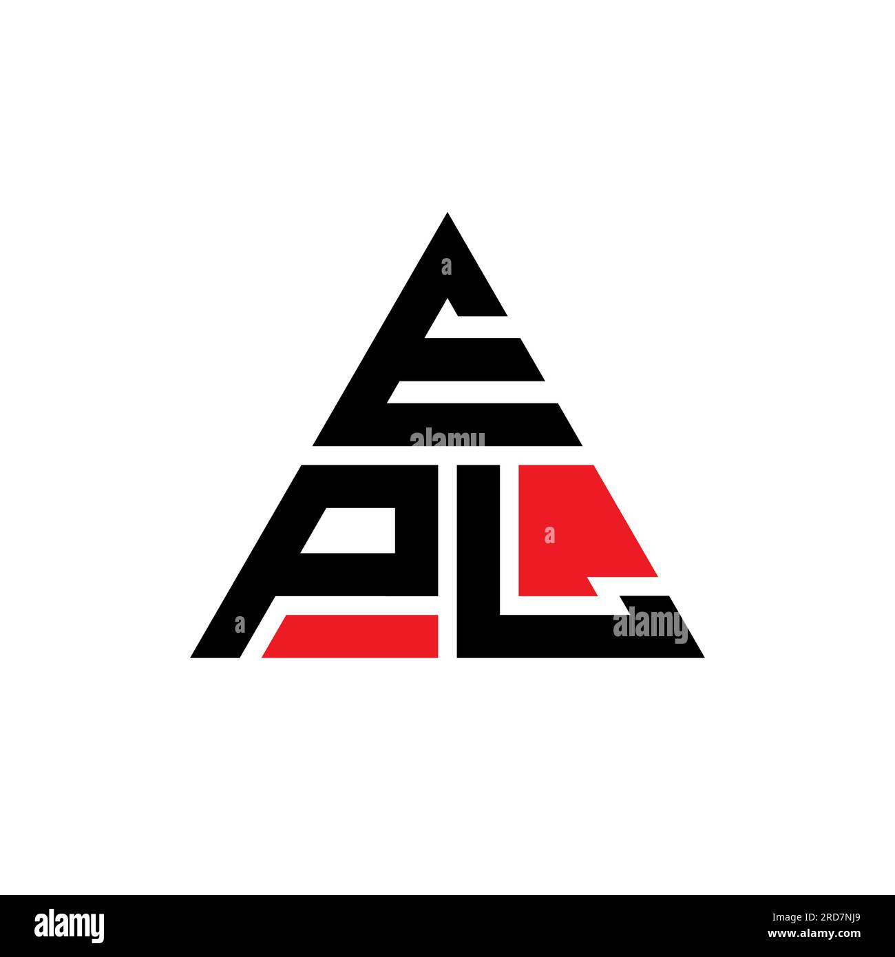 EPL triangle letter logo design with triangle shape. EPL triangle logo ...