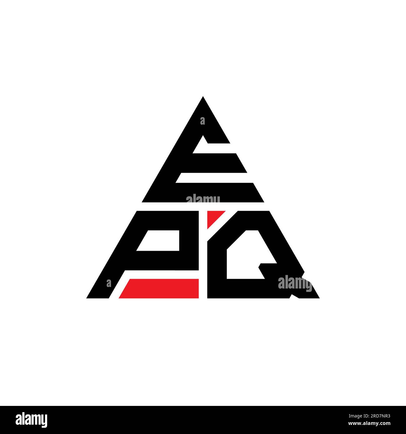 EPQ triangle letter logo design with triangle shape. EPQ triangle logo ...