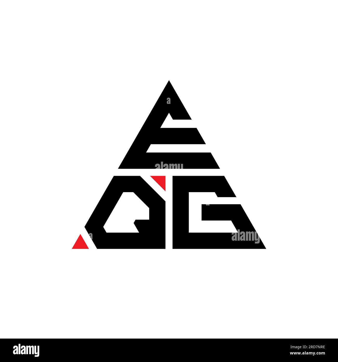 EQG triangle letter logo design with triangle shape. EQG triangle logo ...