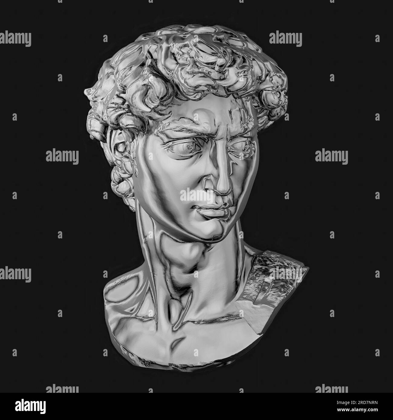 Michelangelo david statue Black and White Stock Photos & Images - Alamy