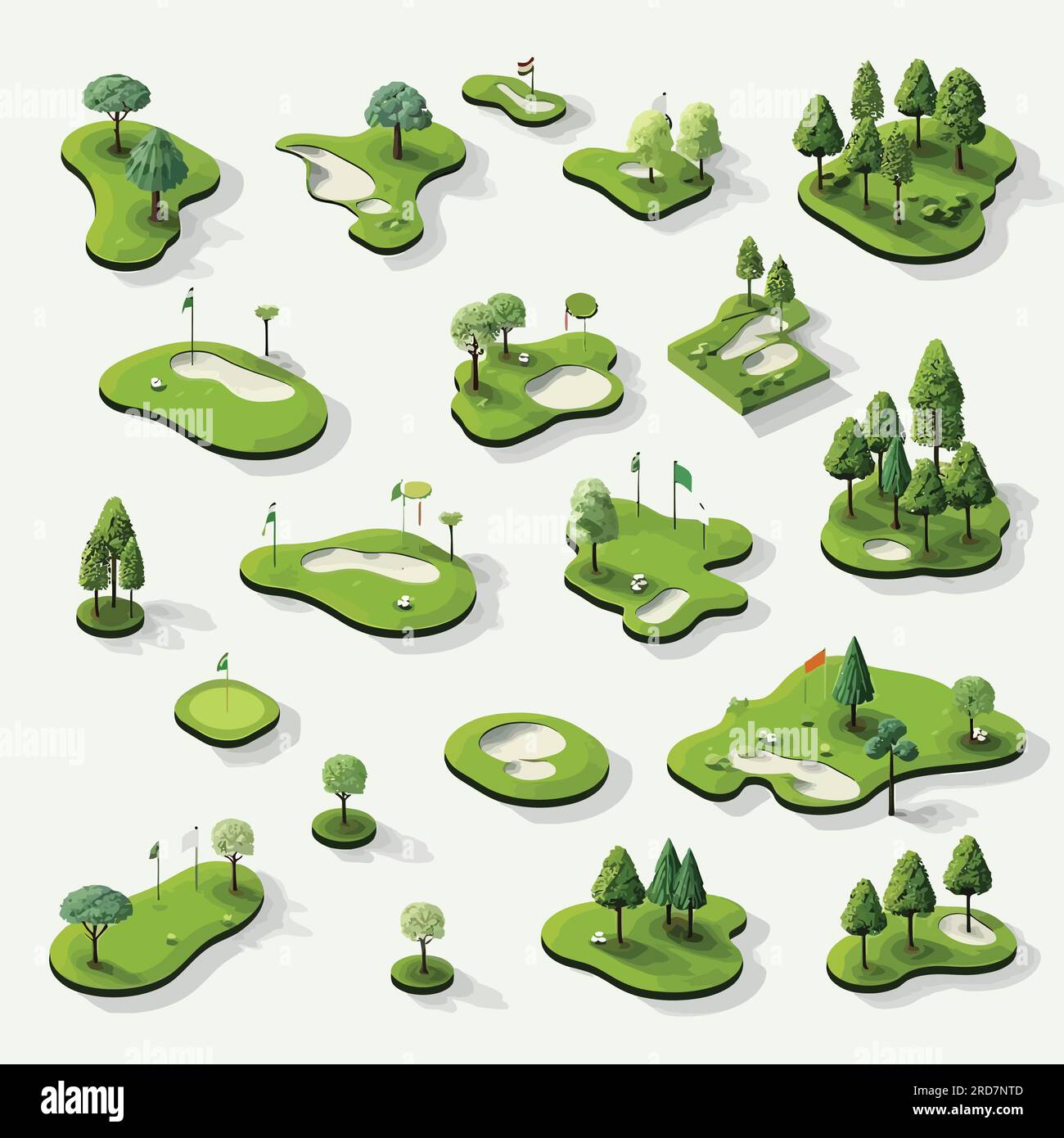 Miniature mini golf course Stock Vector Images - Alamy