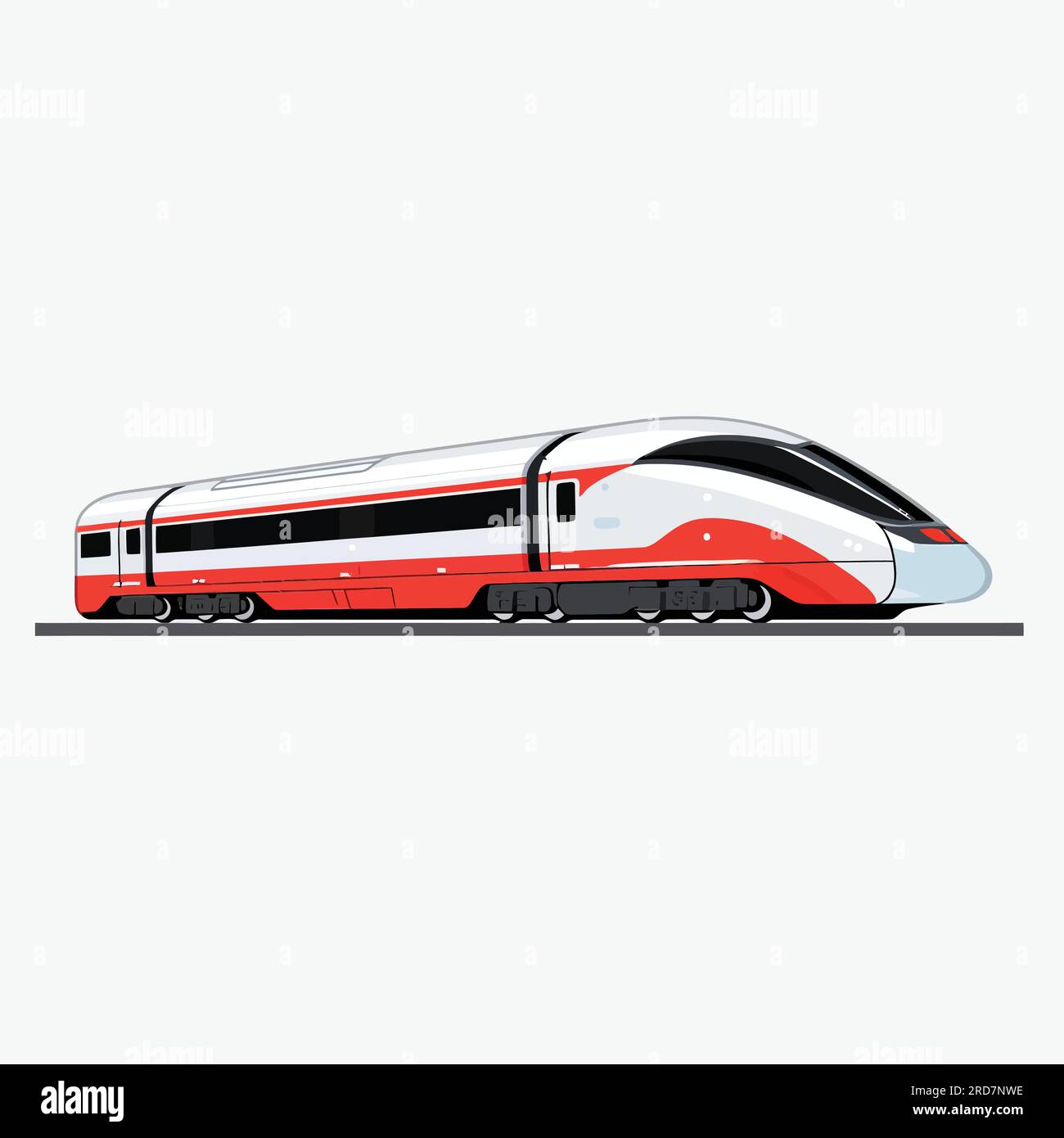 Futuristic high speed train Stock Vector Images - Alamy