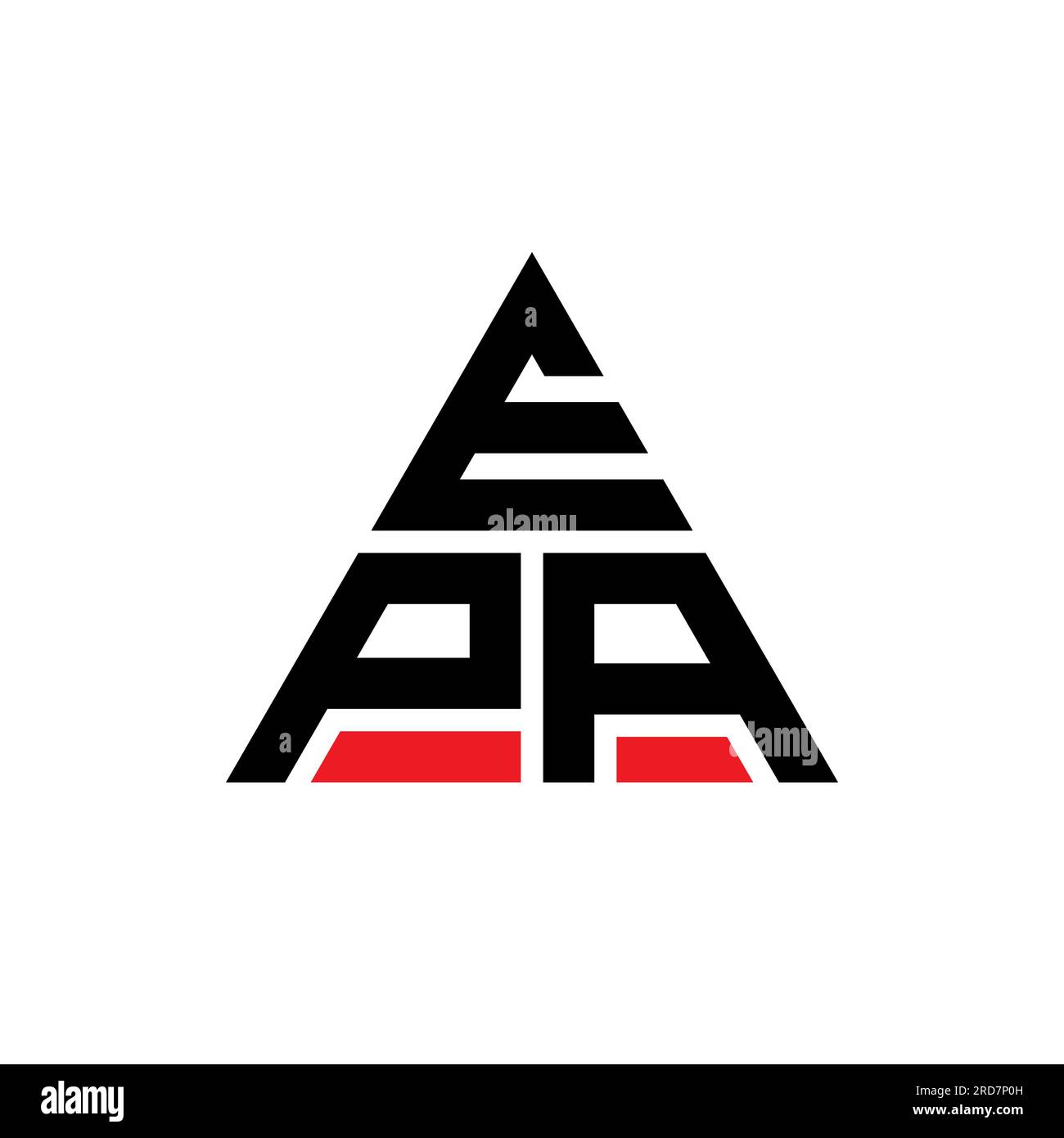 EPA triangle letter logo design with triangle shape. EPA triangle logo ...