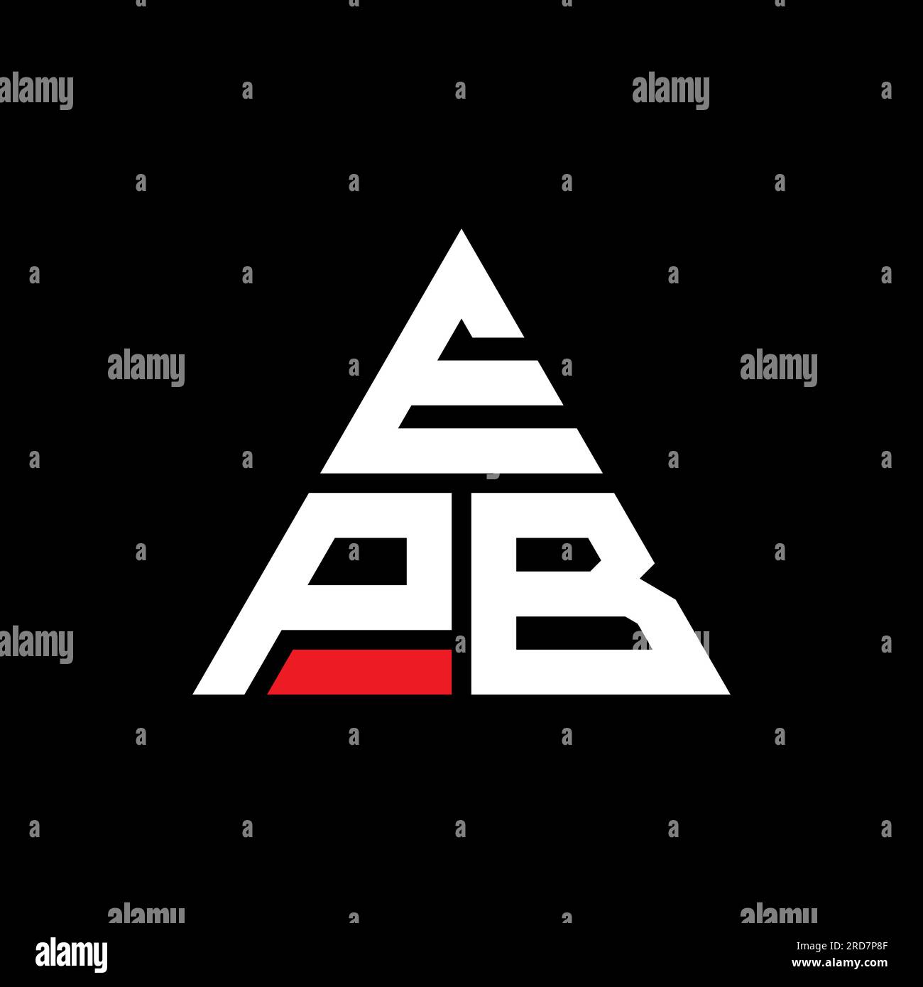 EPB triangle letter logo design with triangle shape. EPB triangle logo ...