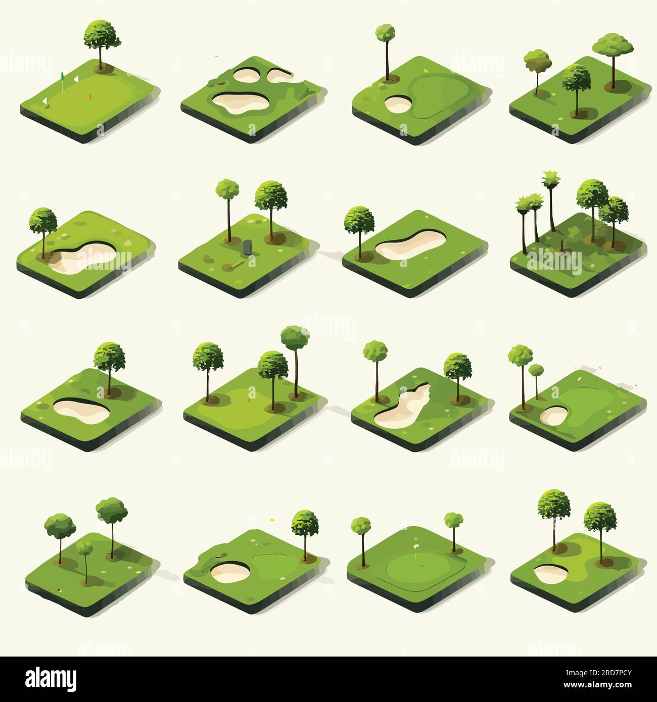 Miniature mini golf course Stock Vector Images - Alamy