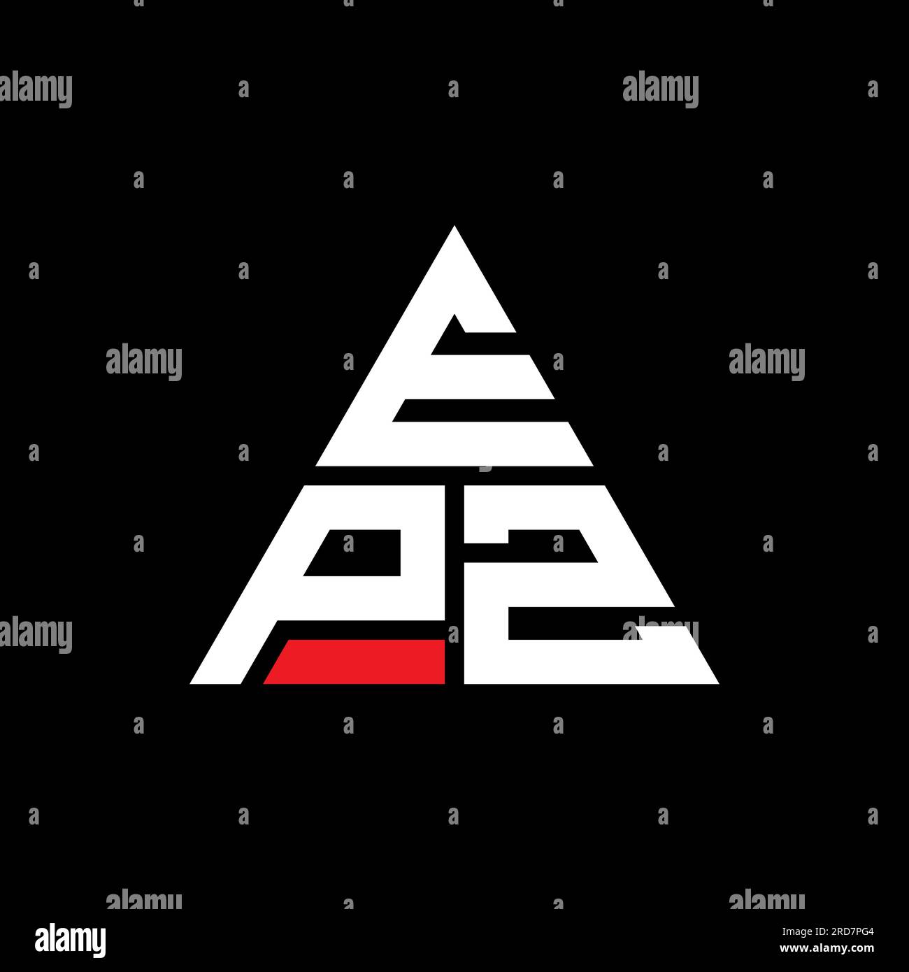 EPZ triangle letter logo design with triangle shape. EPZ triangle logo ...