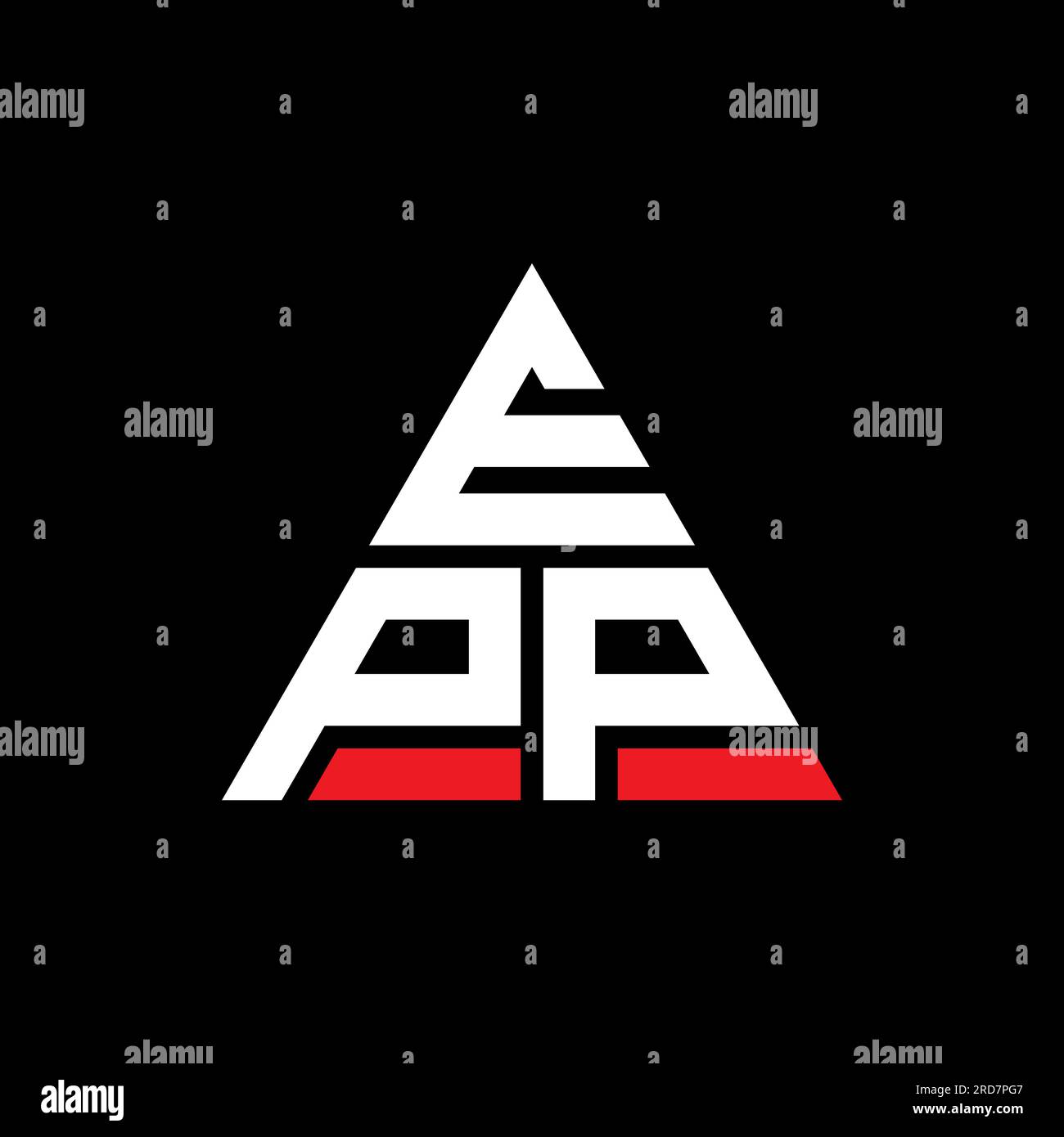 EPP triangle letter logo design with triangle shape. EPP triangle logo ...