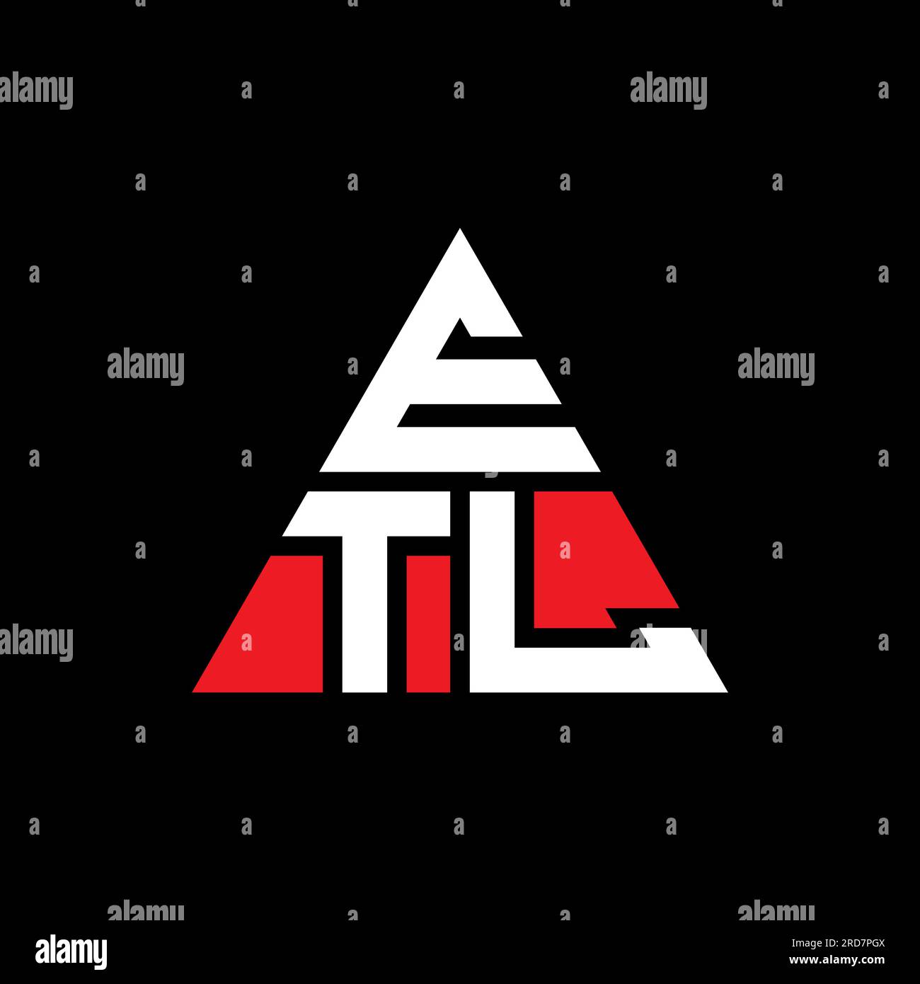 ETL triangle letter logo design with triangle shape. ETL triangle logo design monogram. ETL ...