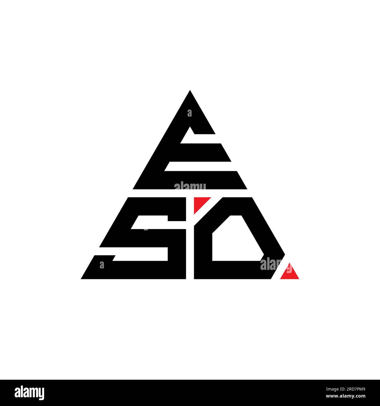 ESO triangle letter logo design with triangle shape. ESO triangle logo ...
