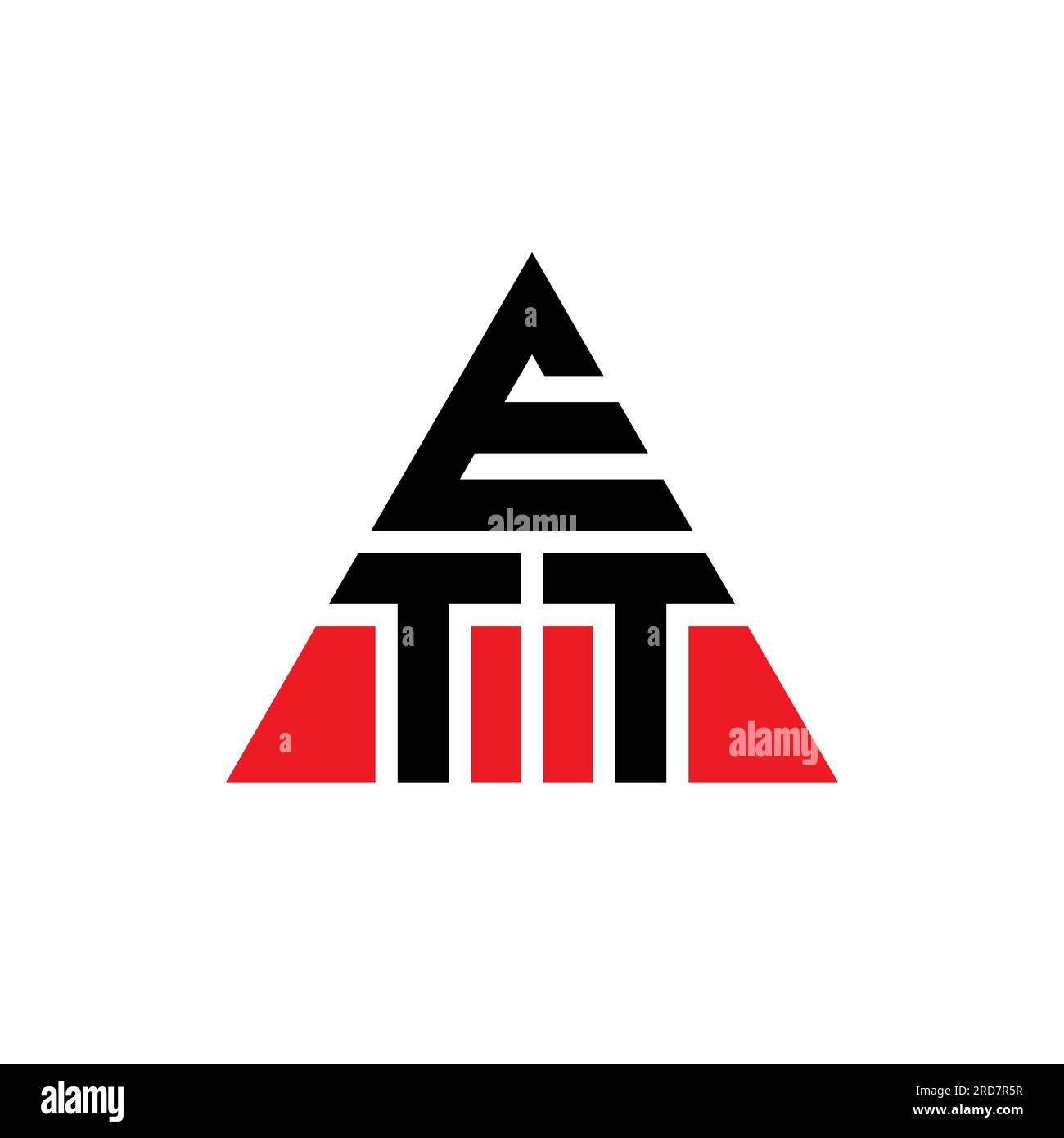ETT triangle letter logo design with triangle shape. ETT triangle logo ...