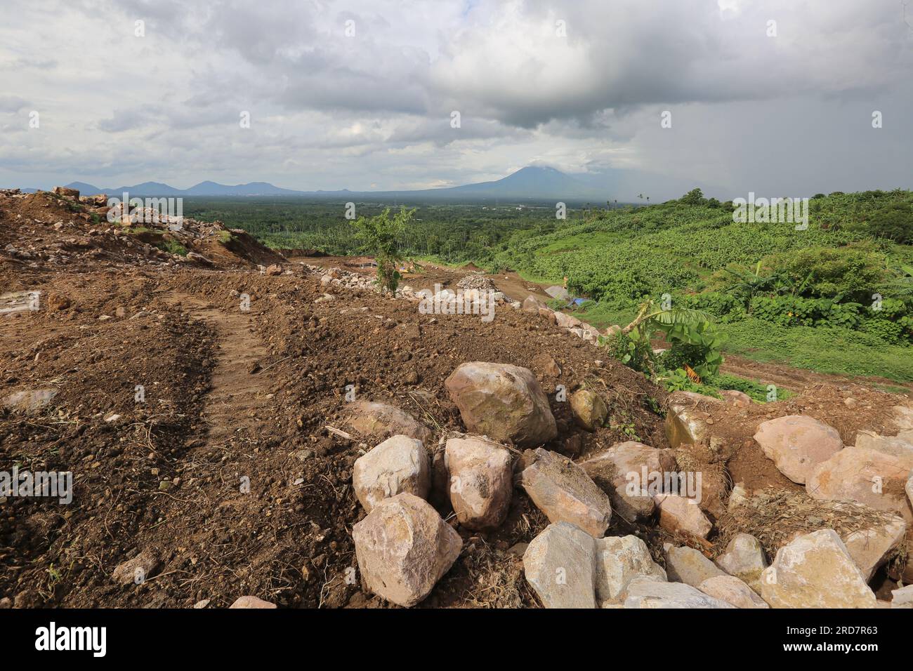 Malepunyo Mountains Range, Philippines. July 19, 2023 : Quarry in the ...