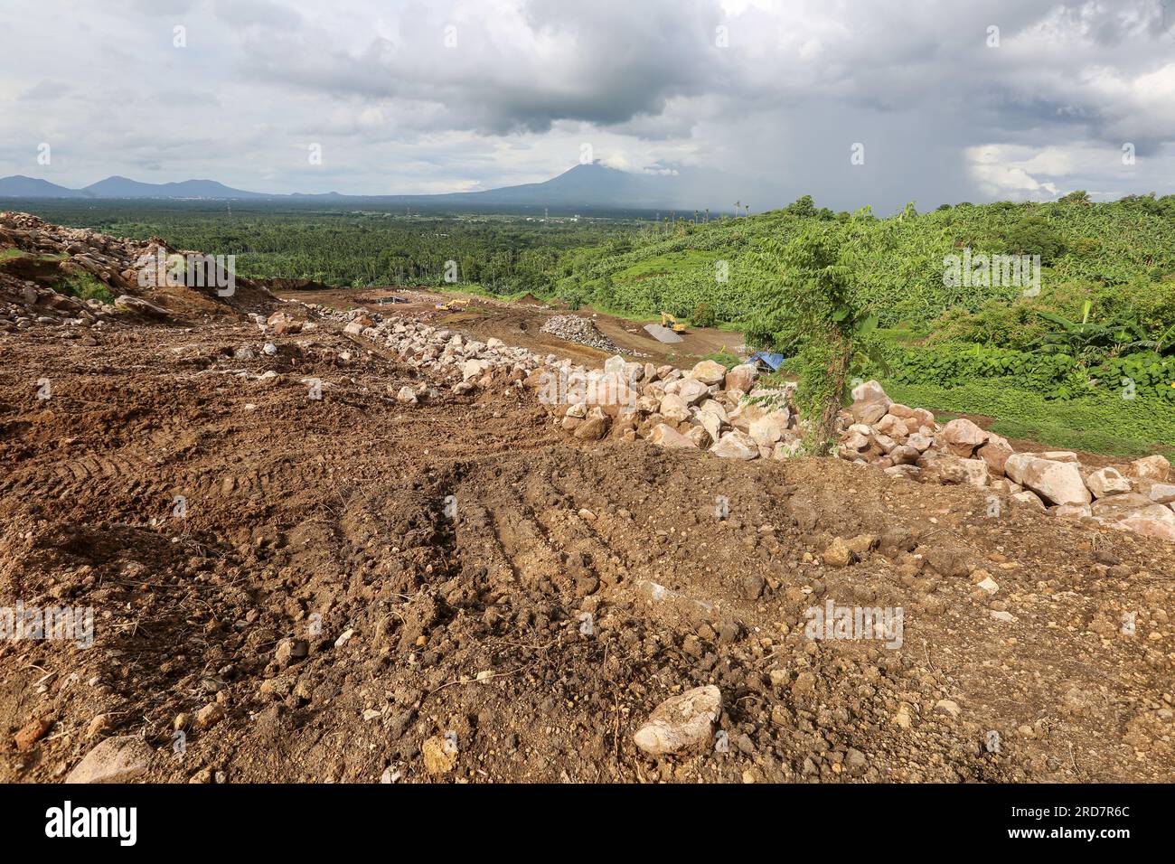Malepunyo Mountains Range, Philippines. July 19, 2023 : Quarry in the ...
