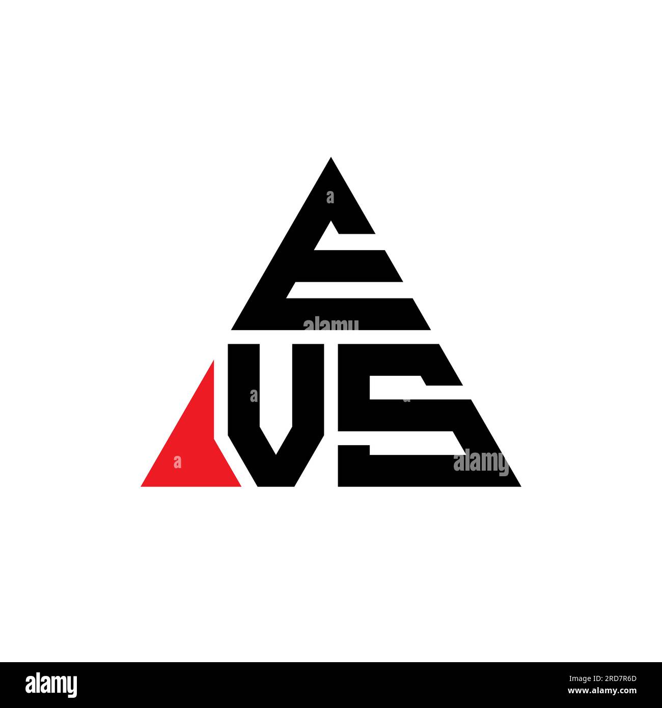 EVS triangle letter logo design with triangle shape. EVS triangle logo ...